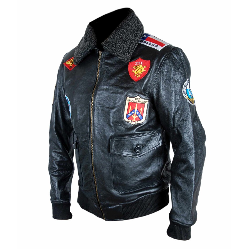 Mens Top Gun 7 Patch Jacket - Top Gun Movie Jacket